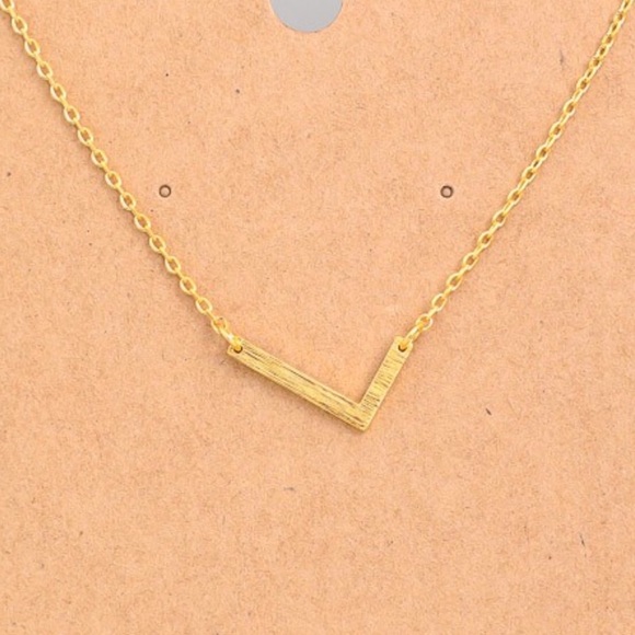 Jewelry | Letter L Sideways Initial Gold Chain Necklace | Poshmark
